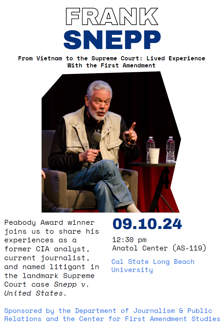 Frank Snepp - From Vietnam to the Supreme Court: Lived Experience With the First Amendment ...